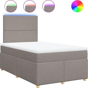 Box spring postel s matrací taupe 120x190 cm textil 3293516