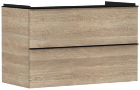 Hansgrohe Xelu Q - Umyvadlová skříňka, 63x98x50 cm, 2 zásuvky, přírodní dub/matná černá 54033670