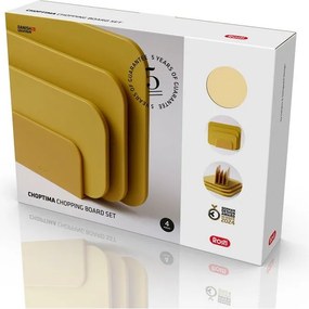Plastová prkénka v sadě 3 ks se stojánkem 35,5 x 26,5 cm Choptima – Rosti