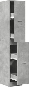 Skříňka na léky betonově šedá 30x41x174,5 cm kompozitní dřevo 3309630