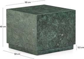 Mramorový odkládací stolek 50x50 cm Sorein – Kave Home