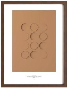 Idealform Poster no. 4 Shadow forms Barva: Smokey taupe, Velikost: 300x400 mm