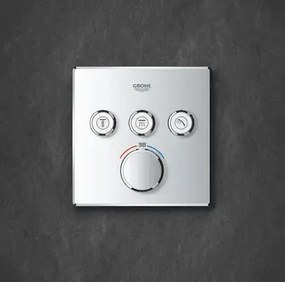 Grohe - Termostatická baterie pod omítku, 3 ventily, chrom
