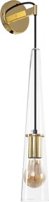 Toolight - Nástěnné svítidlo E27 60W APP896-1W, zlatá, OSW-06890
