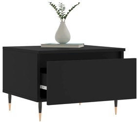Konferenční stolek černý 50 x 46 x 35 cm kompozitní dřevo - Default Title