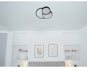 LED Stmívatelné stropní svítidlo LED/60W/230V 3000-6500K černá +dálkové ovládání