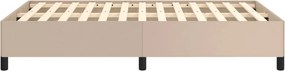Rám postele bez matrace cappuccino 120x190 cm umělá kůže 3269650