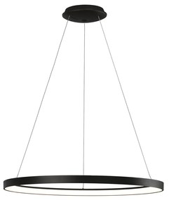 ACB Iluminacion Závěsné LED svítidlo GRACE, ⌀ 58 cm, 50W, CRI90 Barva: Černá, Teplota světla: 4000K - denní bílá, Stmívání: DALI/PUSH