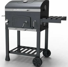 Avenberg Multifunkční BBQ gril Genius + litinový rošt + tál + pizza kámen, 70 x 103 x 105 cm