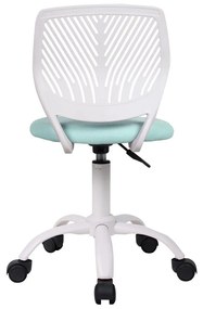 Dětská otočná židle SELMA (neomint + bílá). 1091554