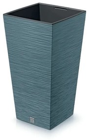 PROSPERPLAST Květináč - FURU SQUARE Rozměr: 29,5x29,5 cm, Barva: antracit