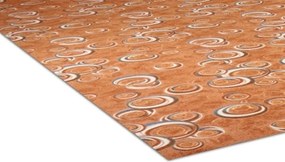 ITC Metrážový koberec Drops 64 BARVA: Oranžová, ŠÍŘKA: 4 m