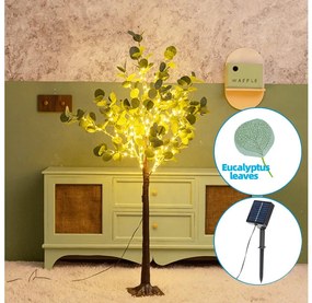 Aigostar B.V. Aigostar - LED Solární dekorace 150xLED/3,2m IP65 teplá bílá eukalyptus B1020137S