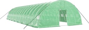 Skleník s ocelovým rámem zelený 96 m² 16 x 6 x 2,85 m 3188111