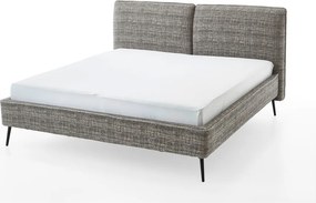 Tmavě zelená čalouněná dvoulůžková postel bez roštu 160x200 cm Infinity – Meise Möbel