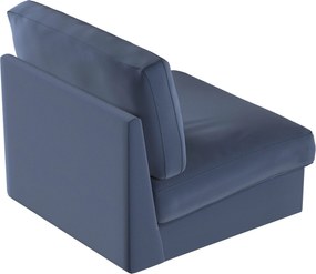 Potah na neskládací křeslo IKEA Kivik barva tmavě modrá látka sametová