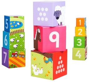 Bigjigs Toys Didaktické kostky farma
