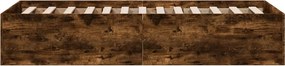Rám postele kouřový dub 100 x 200 cm kompozitní dřevo 3281053