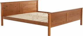 Postel, borovicové dřevo v odstínu dub, 180x200, PROVO NEW Kondela 0000400849
