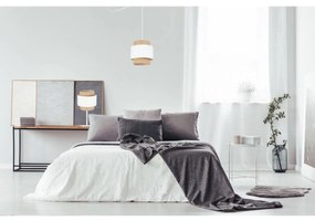 Stolní lampa BOHO, 1x jutové/bílé textilní stínítko