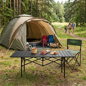 Skládací turistický stůl Gill 120 cm černý