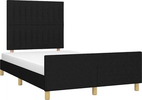 Rám postele bez matrace černý 120 x 200 cm textil 3125205