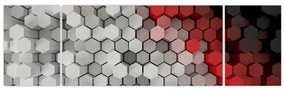 Obraz - 3D hexagony (170x50 cm)