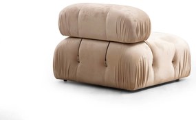 Hanah Home Čtyřmístná pohovka s pufem BUBBLE krémová 288 cm
