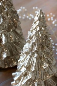 Elegantní vánoční champagne stromek se třpytkami Glitt Forest L - 13*25 cm