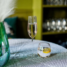 Sklenice na šampaňské, set 6 ks, 280 ml, růžová, CELESTE TYP 1