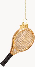 Ručně foukaná vánoční ozdoba Tennis Racket
