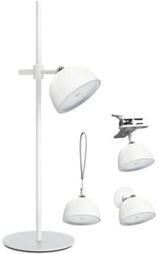 Kobi | LED Stmívatelná nabíjecí stolní lampa LED/3,5W/5V 3000/4000/6500K bílá | KB0337