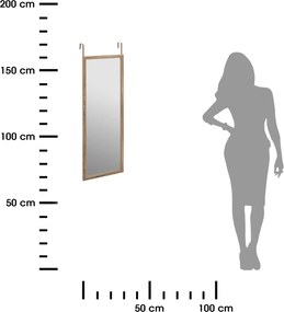 Závěsné zrcadlo Basic, hnědé