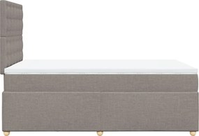 Box spring postel s matrací taupe 120x200 cm textil 3291265