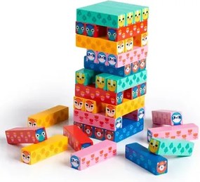 Mudpuppy Dřevěná hra Jenga Zvířata v přírodě / od 3 let