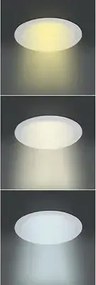 Solight WD140 LED mini panel CCT podhledový 12W / 900lm / 3000K / 4000