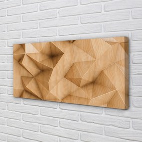 Obrazy na plátně Solid mozaika dřevo 120x60 cm