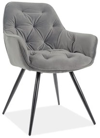 Jídelní židle Champlain (šedá + černá). 1050272