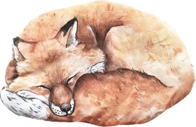 Bavlněný dětský dekorační polštářek LIŠKA Zvolte rozměr: Velký 51 x 34 cm