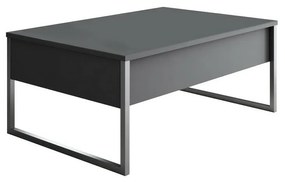 Konferenční stolek Luxe Anthracite and Silver