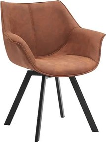 Designová otočná židle Kiara antická hnědá