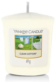 Yankee Candle Vonná Svíčka Votivní Clean Cotton, 49 g