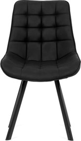 Vikio Jídelní set pro 6 osob 180x90 cm dub noha U černá židle VJS158-6C