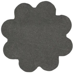 Vopi koberce Kusový koberec Color Shaggy šedý kytka - 160x160 kytka cm