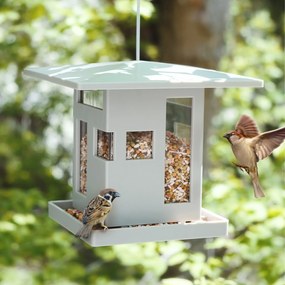 Krmítko pro ptáky BIRD CAFE šedé