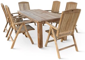 Zahradní nábytek America teak set 1+6