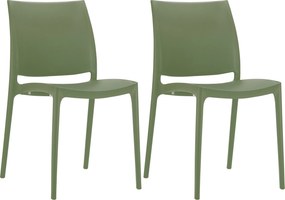 Sada 2 ks židle Maya – olivová
