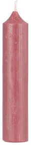 IB LAURSEN Svíčka Coral Rustic 11 cm, růžová barva, vosk