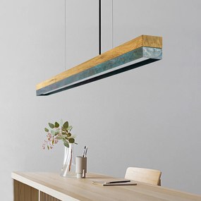 Dřevěné LED lineární svítidlo vhodné nad dlouhé stoly C1o  Dřevěné LED lineární svítidlo vhodné nad dlouhé stoly C1o Dekor: Oxidovaná měď, Stmívání:…