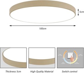 Brilagi-LED Stropní svítidlo POOL LED/128W/230V 3000/4500/6000K pr. 100 cm béžov